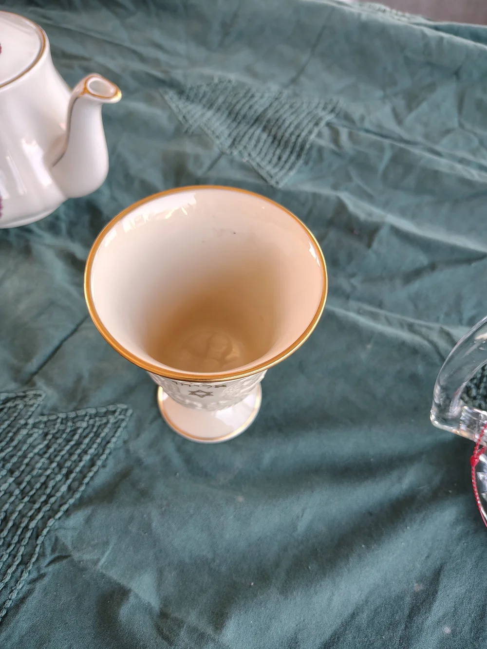 Lenox | Holiday | Vintag Judaica Hebrew Gold Trim Passover Elijah Cup ...